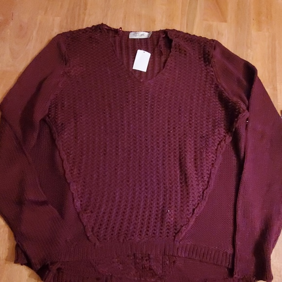 RD Style | Sweaters | Nwt Rd Style Deep Burgundy Sweater Large | Poshmark